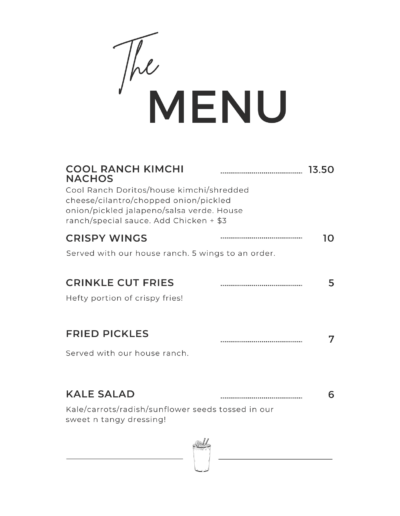 Menus | Redefined Food Co